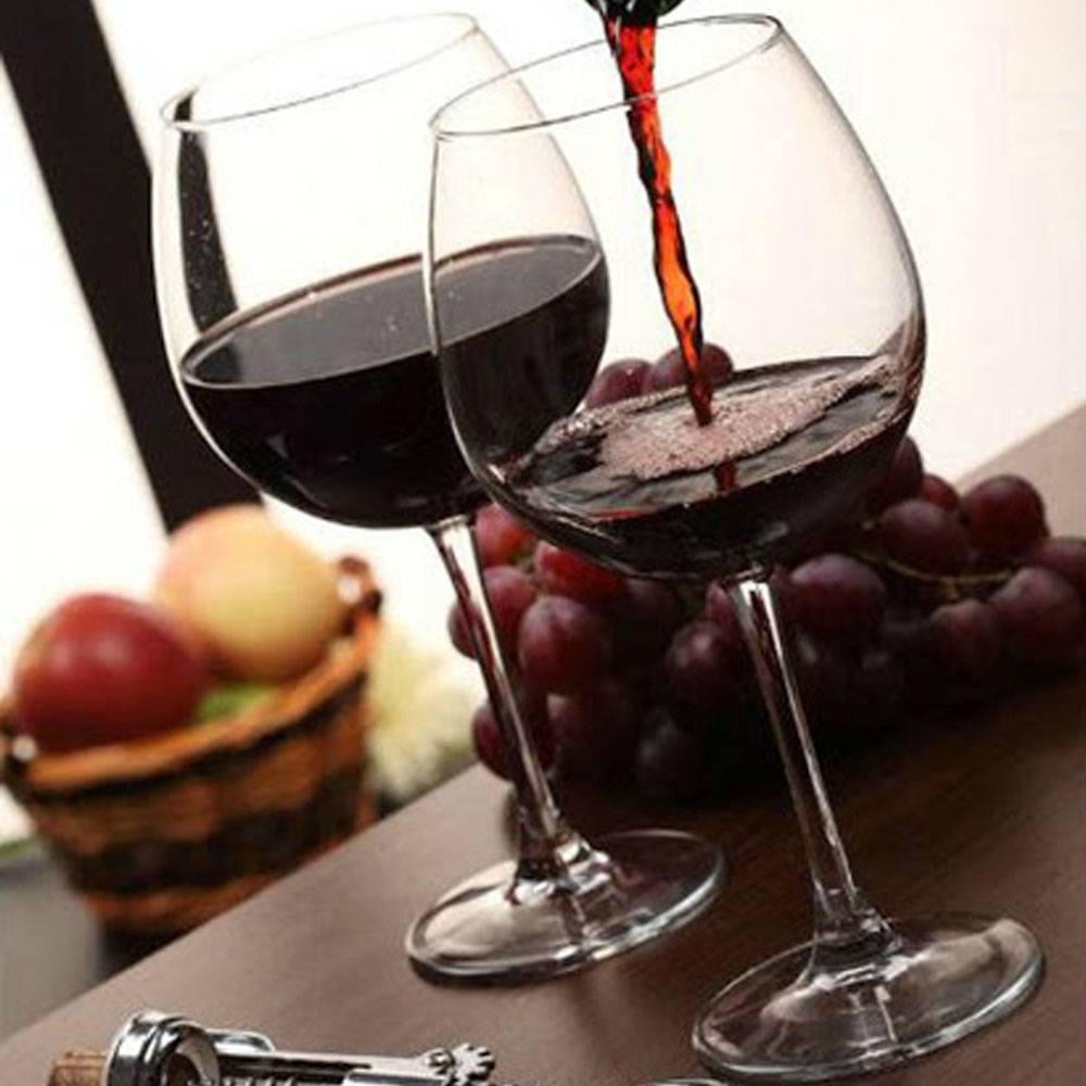 (Set of 6) Ocean Madison High Quality White Red Wine Bordeaux Stem ...