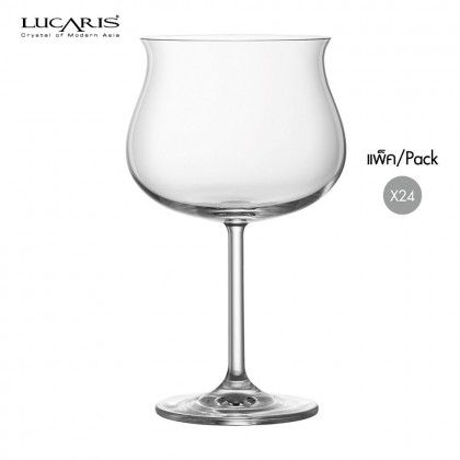 (Set Of 6) Lucaris Rims Tulip High Quality Lead Free Crystal Clear ...