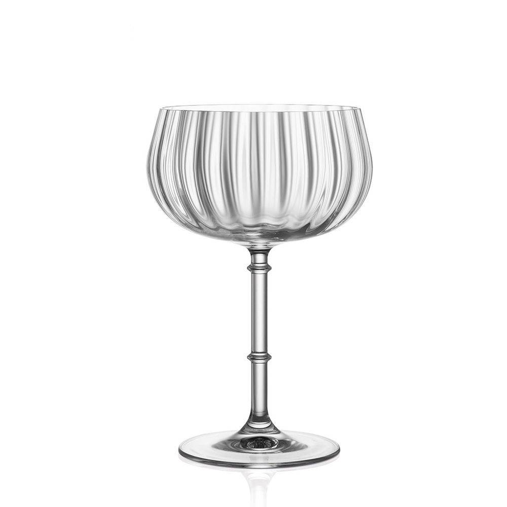 (Set Of 6) Lucaris Rims High Quality Orient Coupe Lead Free Crystal ...