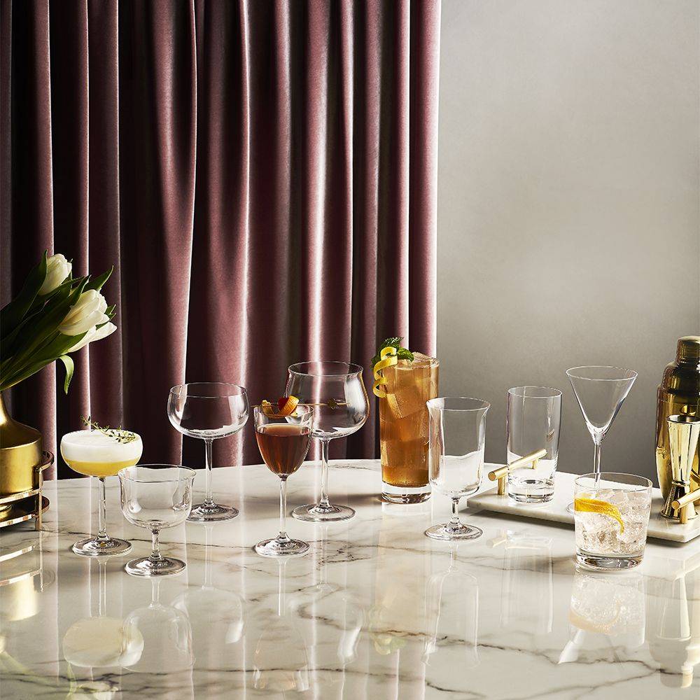 (Set Of 6) Lucaris Rims High Quality Orient Coupe Lead Free Crystal ...