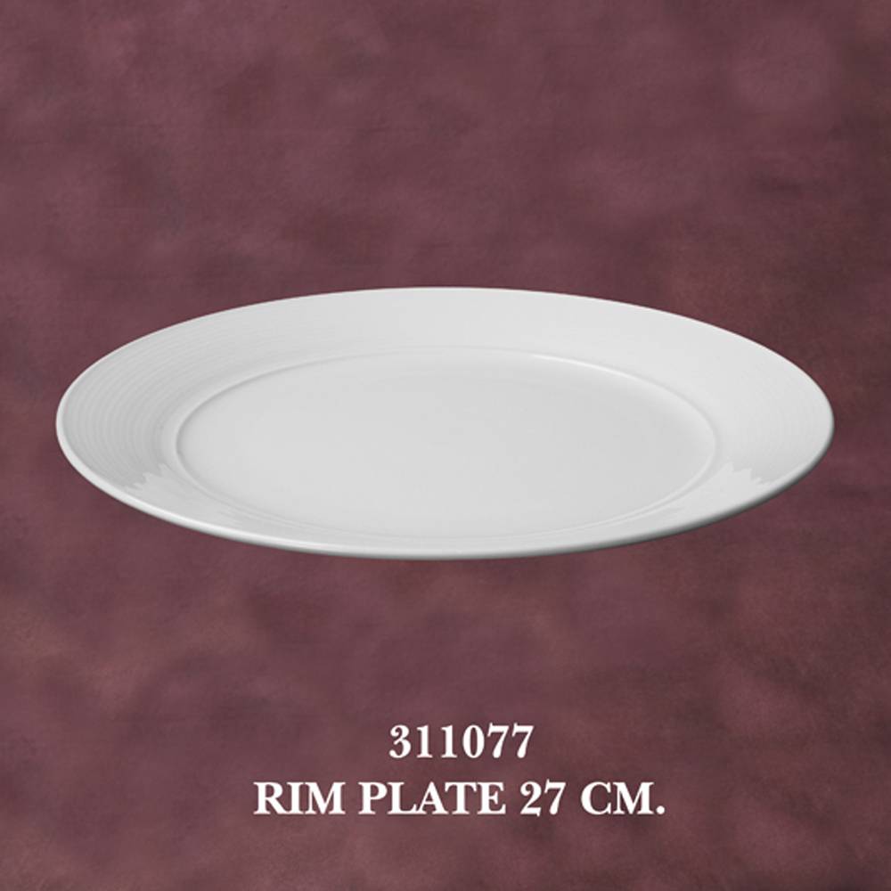 Patra Aura Fine Porcelain Round Dinner Plate, 27cm