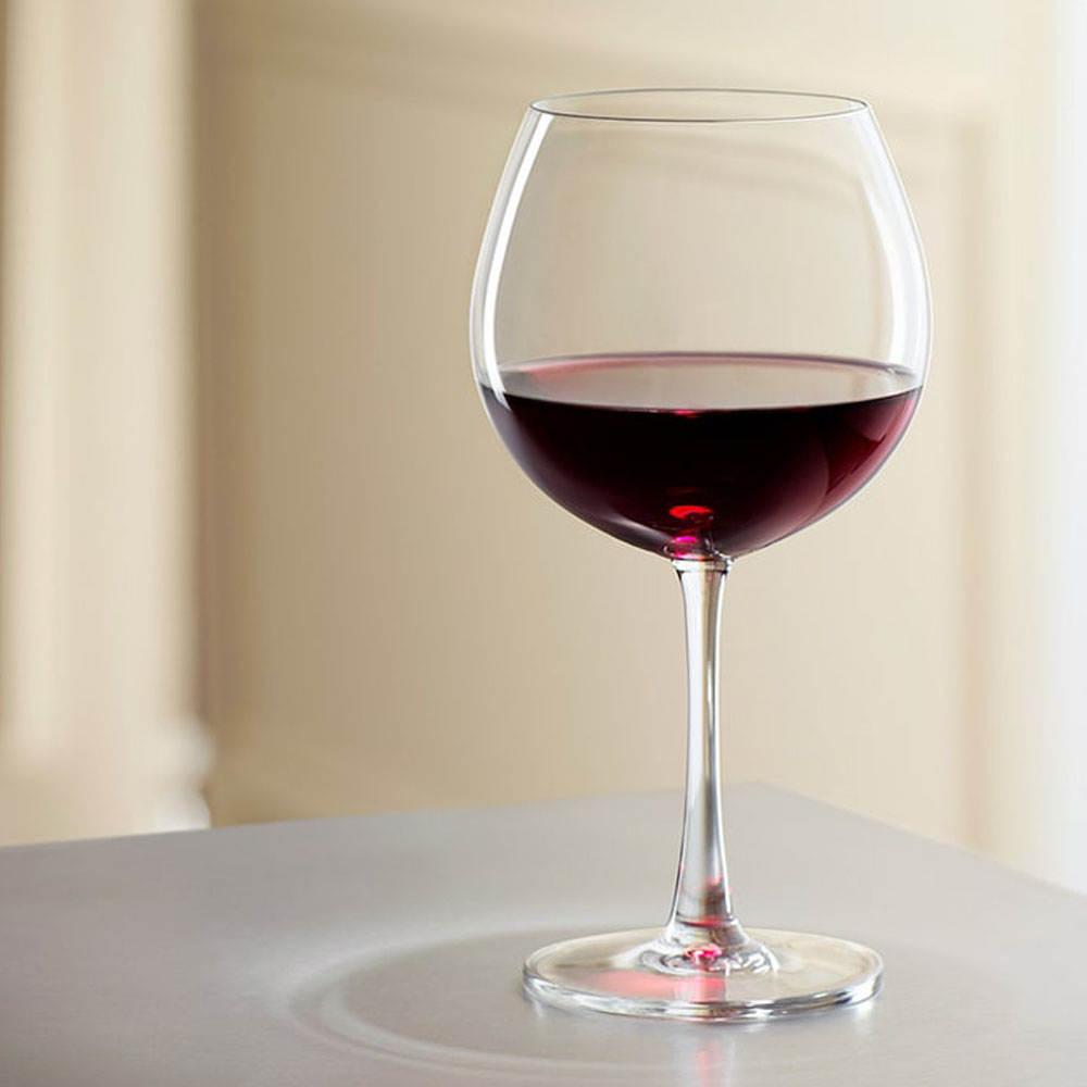 (Set of 6) Ocean Madison High Quality White Red Wine Burgundy Stem ...