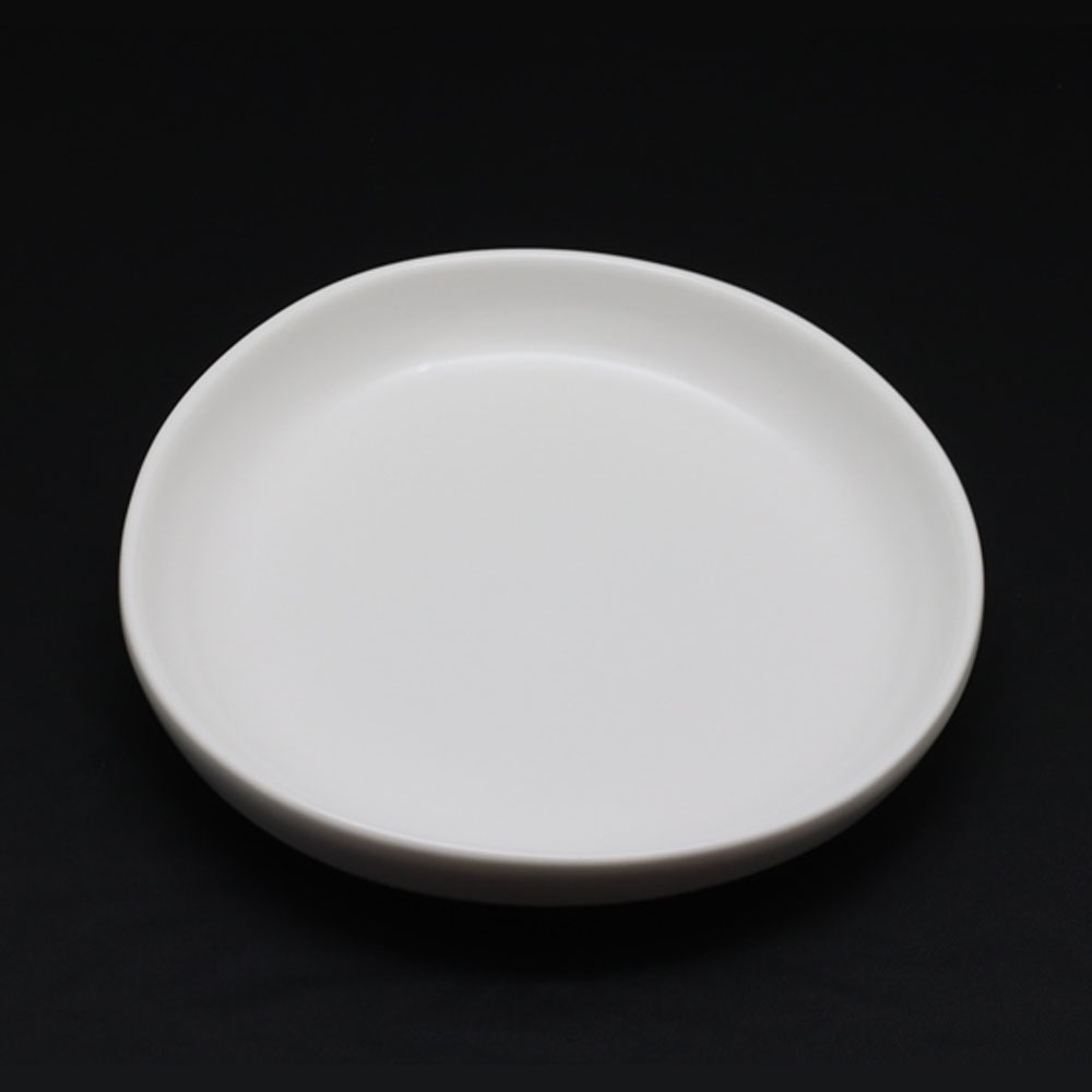 (Set of 6) Artisan Designer Porcelain Matte White Irregular Salad ...