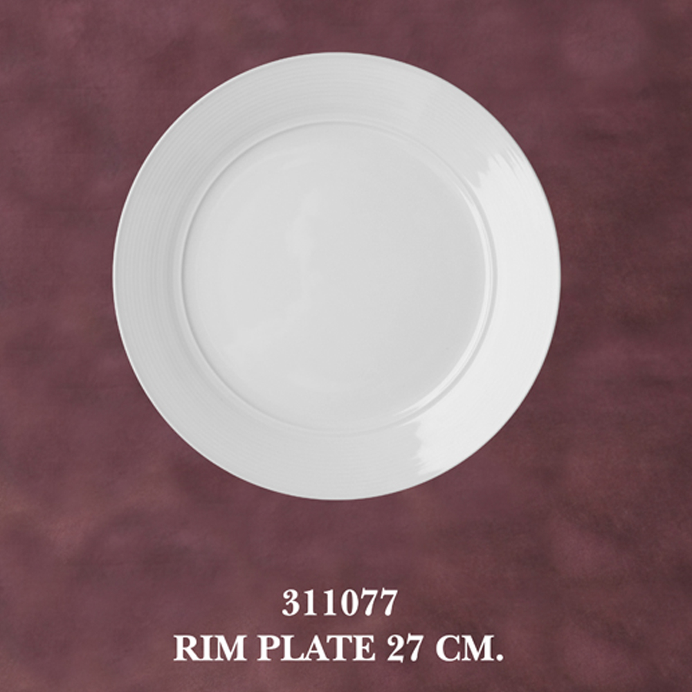 Patra Aura Fine Porcelain Round Dinner Plate, 27cm